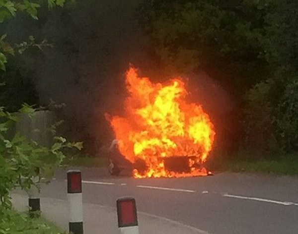 Model's MINI Cooper Catches Fire In UK