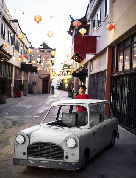 1960 Mini Cooper Made Of Cardboard